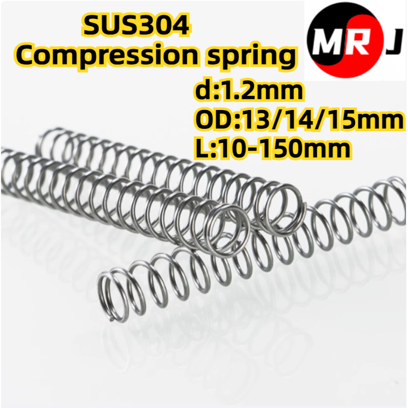 【MRJ】304 stainless steel Compression spring long Spring pressure spring ...