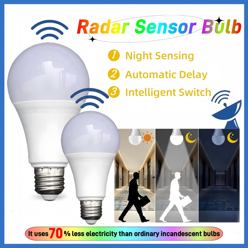 Smart Light Bulb Radar Sensor Light Bulb Motion Sensor LED Bulb ...