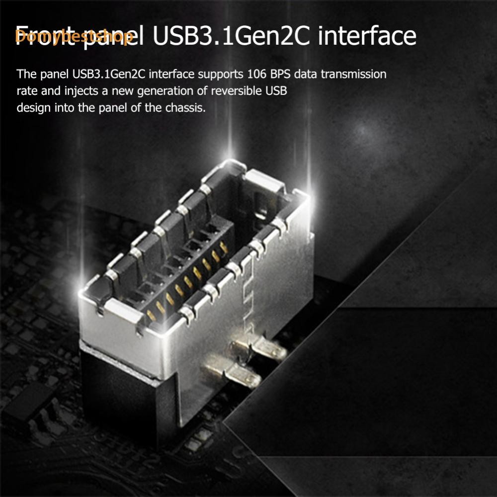 ` 10Gbps USB 3.1 Type C Front Panel Header Type E Male Motherboard ...