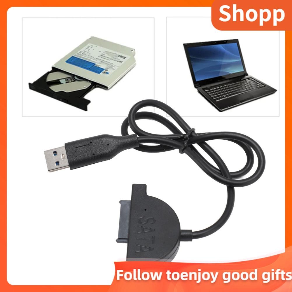 Shopp Optical Drive Adapter Cable 7 Plus 6 Pin SATA USB 2.0 To 480Mbps ...