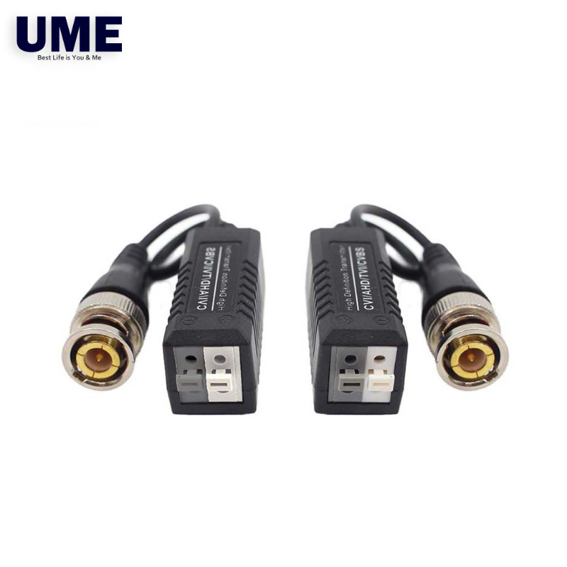 1 Pair Passive UTP Video Balun with Extension Cable Twisted BNC Video ...