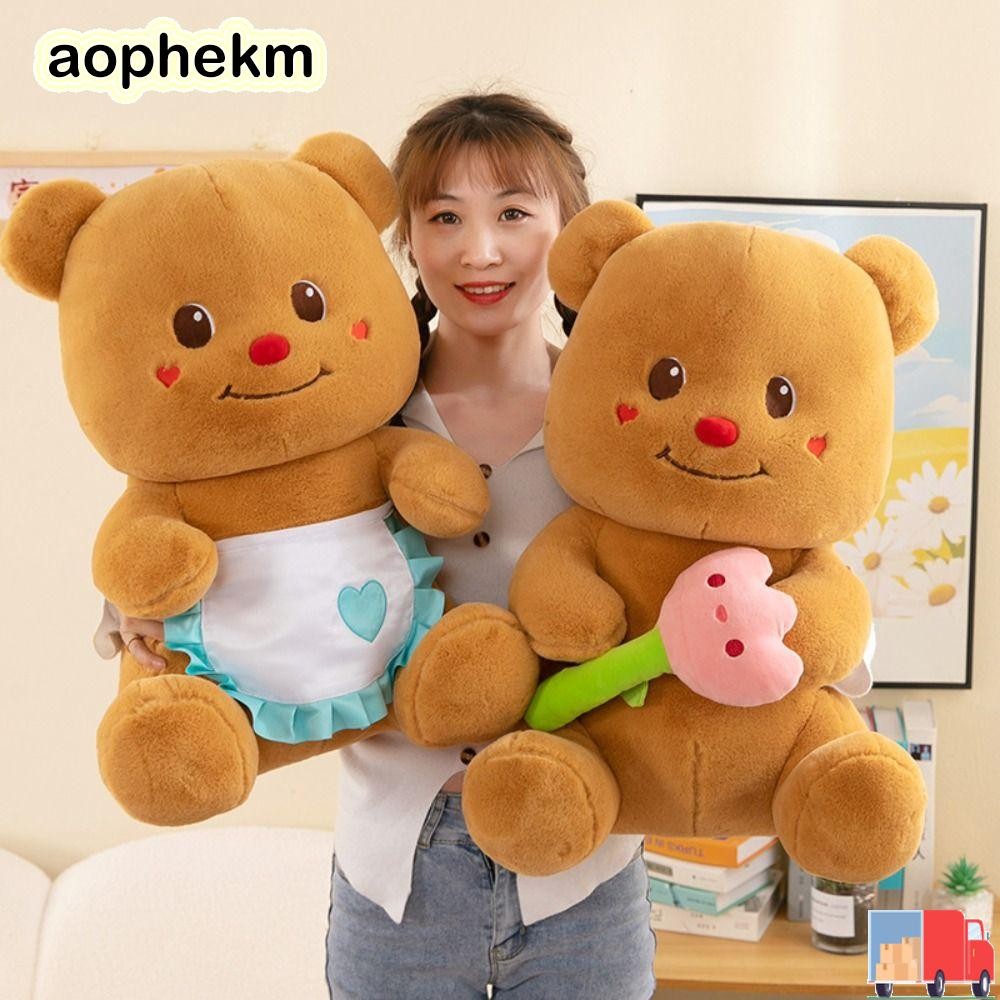 AOPHEKM Butter Bear Plush Toy, Kawaii Soft Bear Plush Doll, 25-60cm ...
