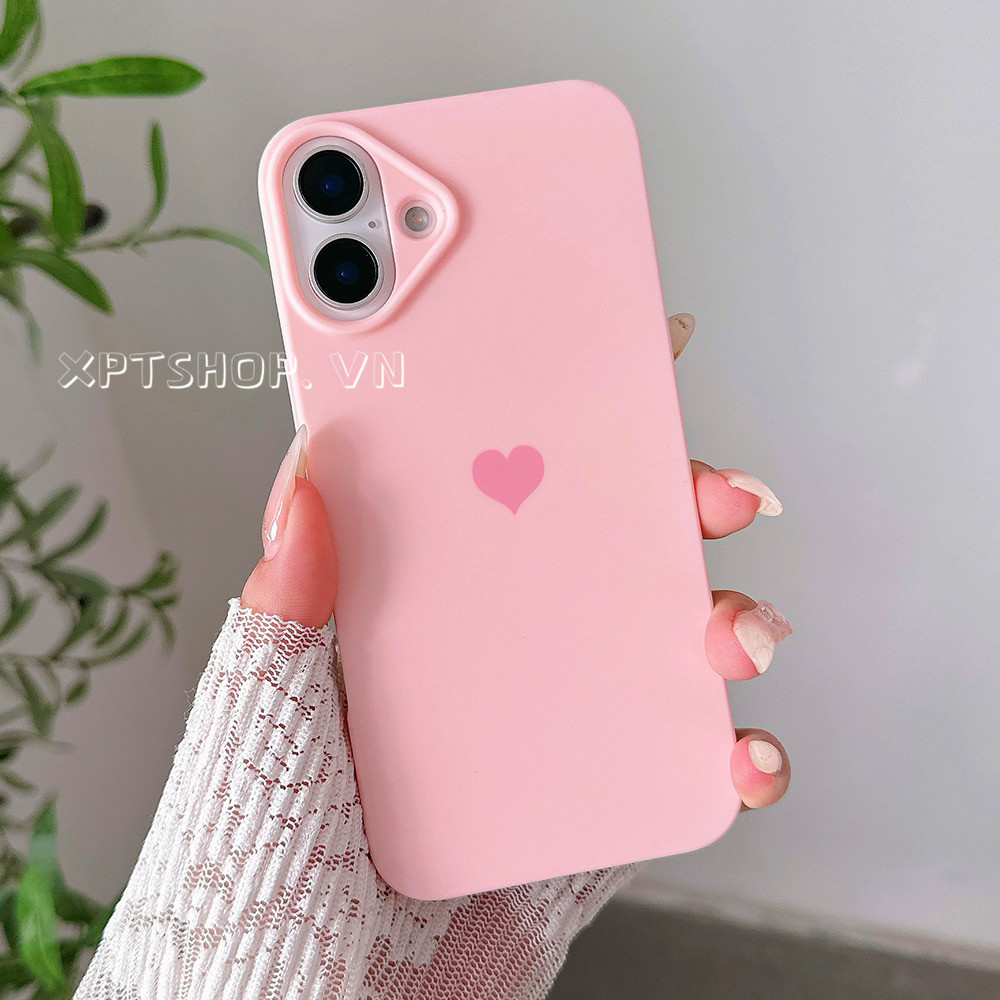 Love Heart Pink Phone Case For iPhone 16ProMax 17 Pro Max 17 Air 16 ...