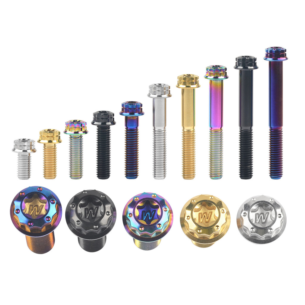 PP+Wanyifa M8 Titanium Screw Internal Torx External 12-Point Flange ...