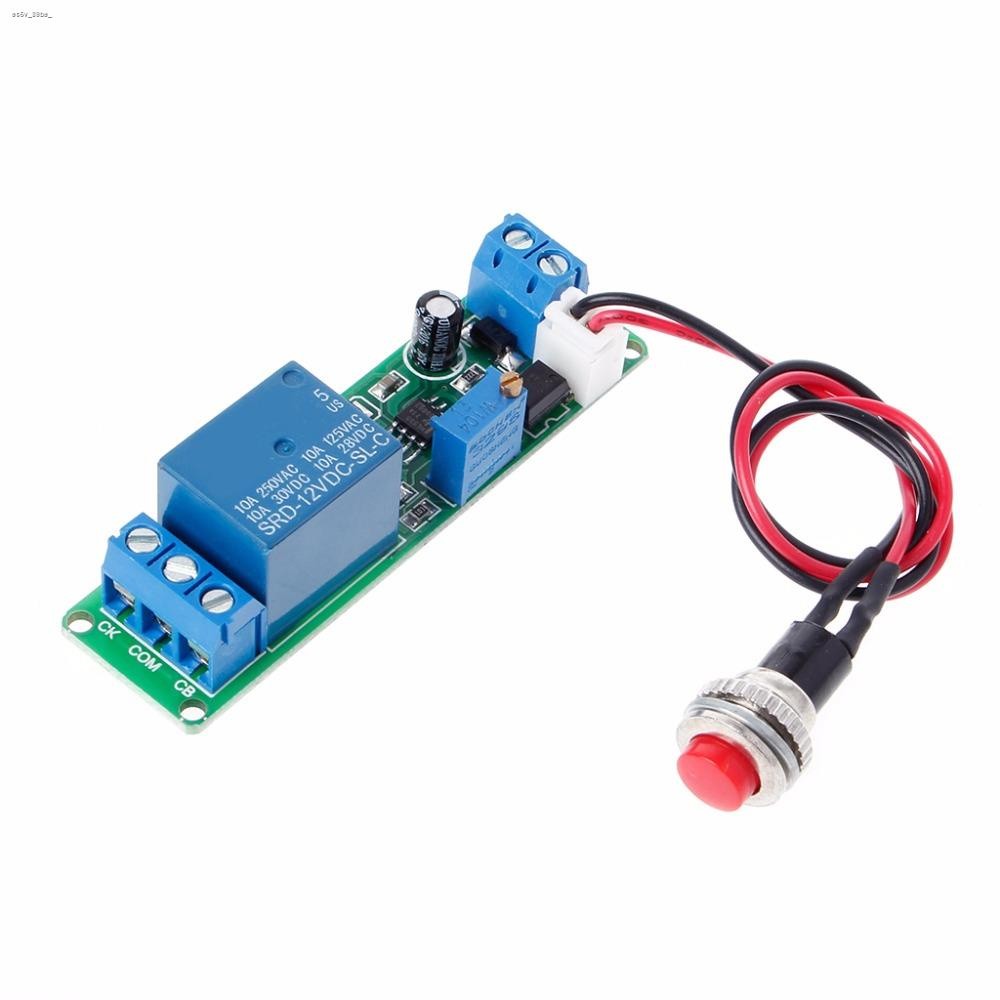 COD☆Dc 12v Timing Timer Delay Turn Off Switch Relay Module 1~10s ...