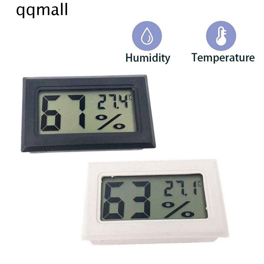 QQMALL Temperature Sensor Indoor Mini Hygrometer Gauge Thermometer ...