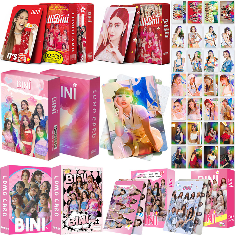 BINI Photocards Jollibini Cherry on Top Talaarawan 55Pcs Cards Stickers ...