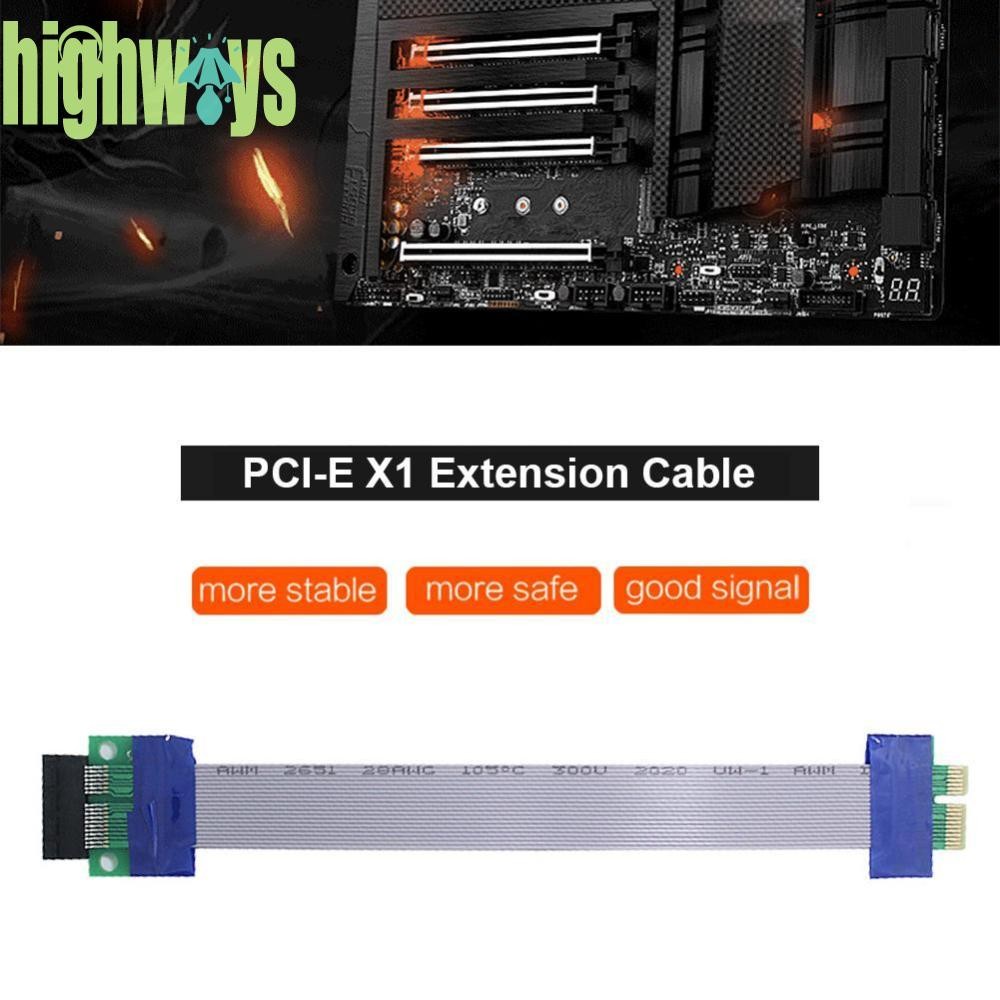 AU Flexible PCI Express Riser Card Extender Extension Cable PCIe 1X ...