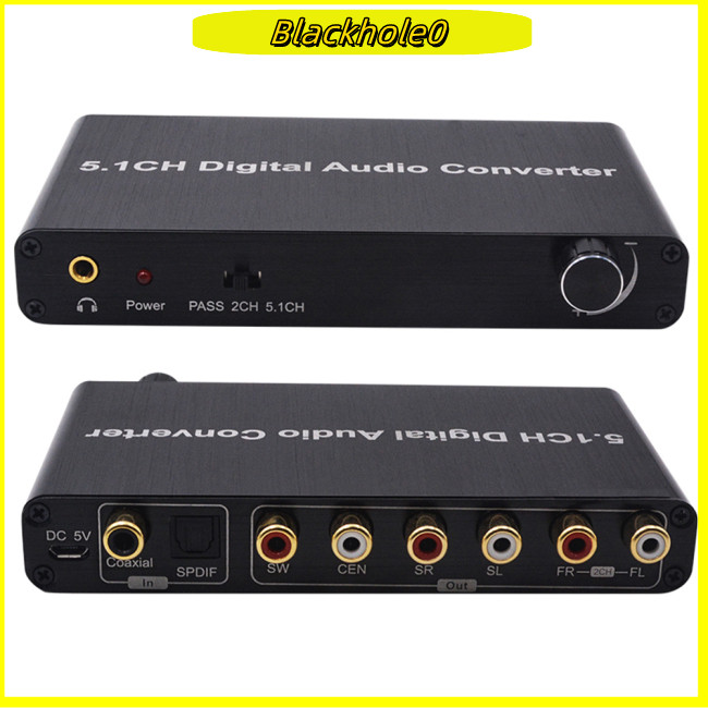 BH 5.1CH Digital Audio Converter SPDIF Input To 5.1 Channel Audio ...