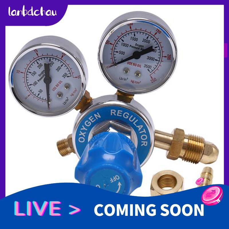 Oxygen Gas Bottle Regulators O2 Reducing Pressure Inhaler Double Gauge ...