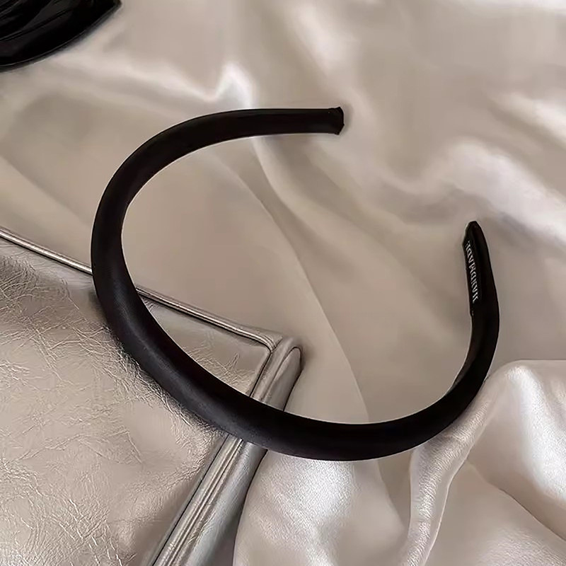 Marbit Vintage Solid Cream Color Hairband Sa Silk Hair Bands Headwear ...