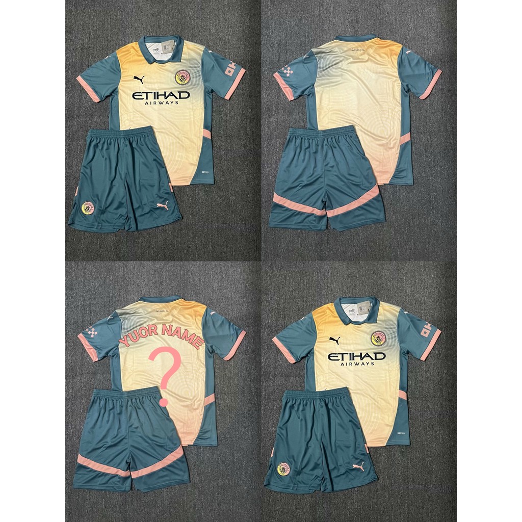 24-25 New Manchester City Three Guest Adult Set Football Team Training ...