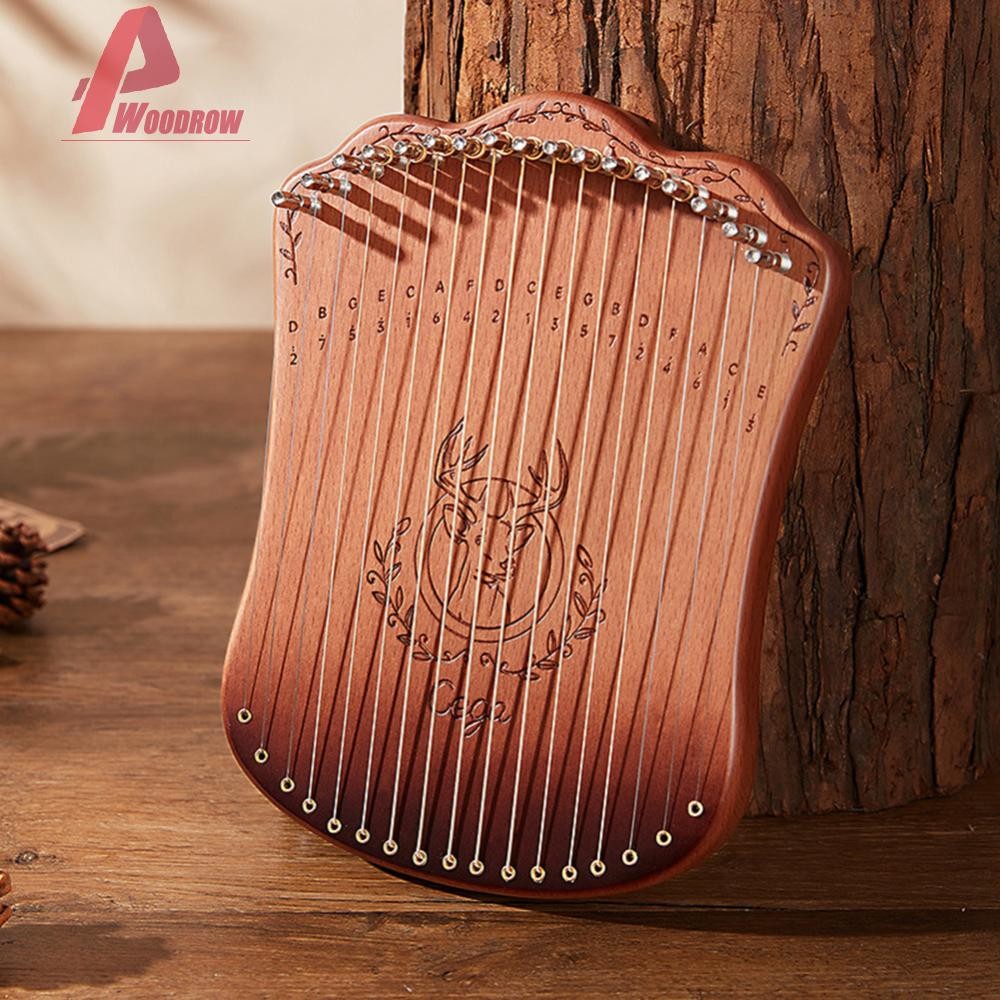 17 String Lyre Harp Portable Fingerplay Lyre Harp for Professional ...