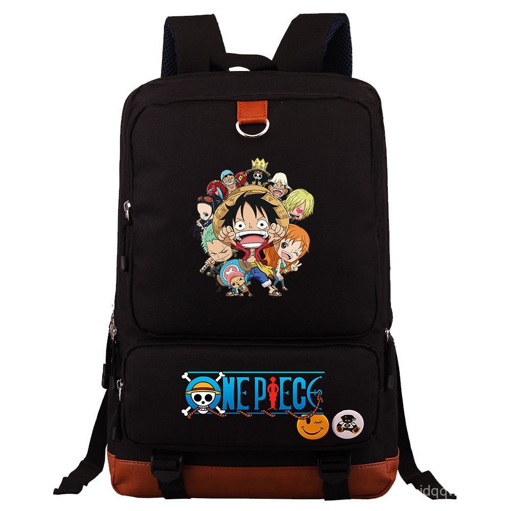 Anime Cartoon One Piece Luffy Print Youth Student Backpack Large ...