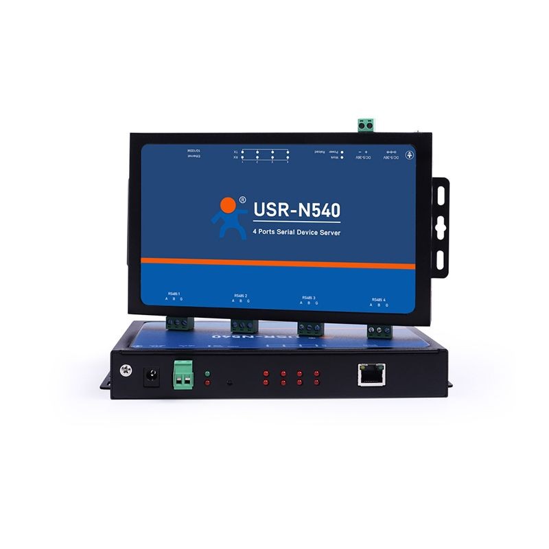 Industrial Grade Serial Server 4-Port RS485 to Ethernet Port Modbus ...