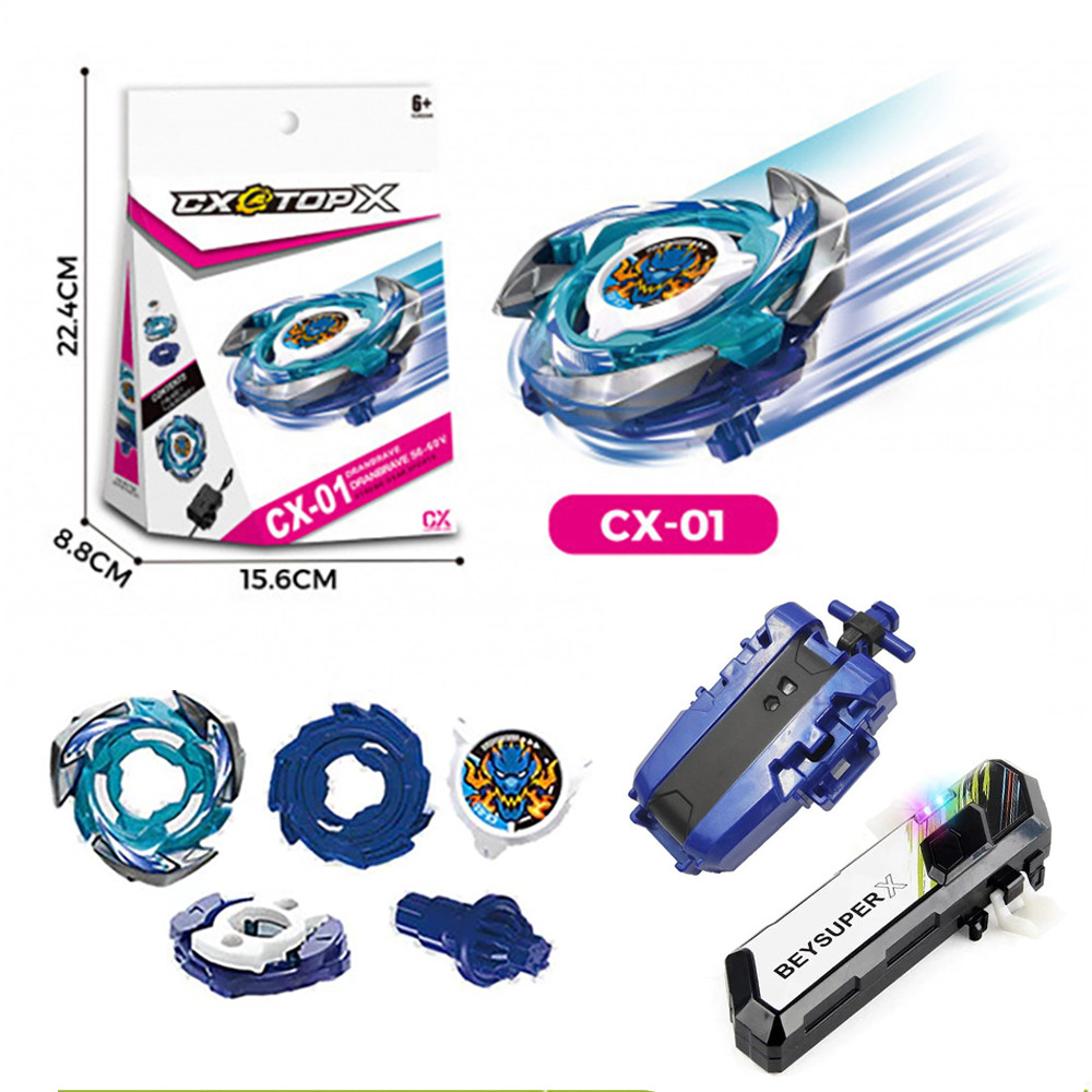 Beyblade X CX-01 Dran Brave Beyblade Xtreme with Ripcord Launcher Set ...