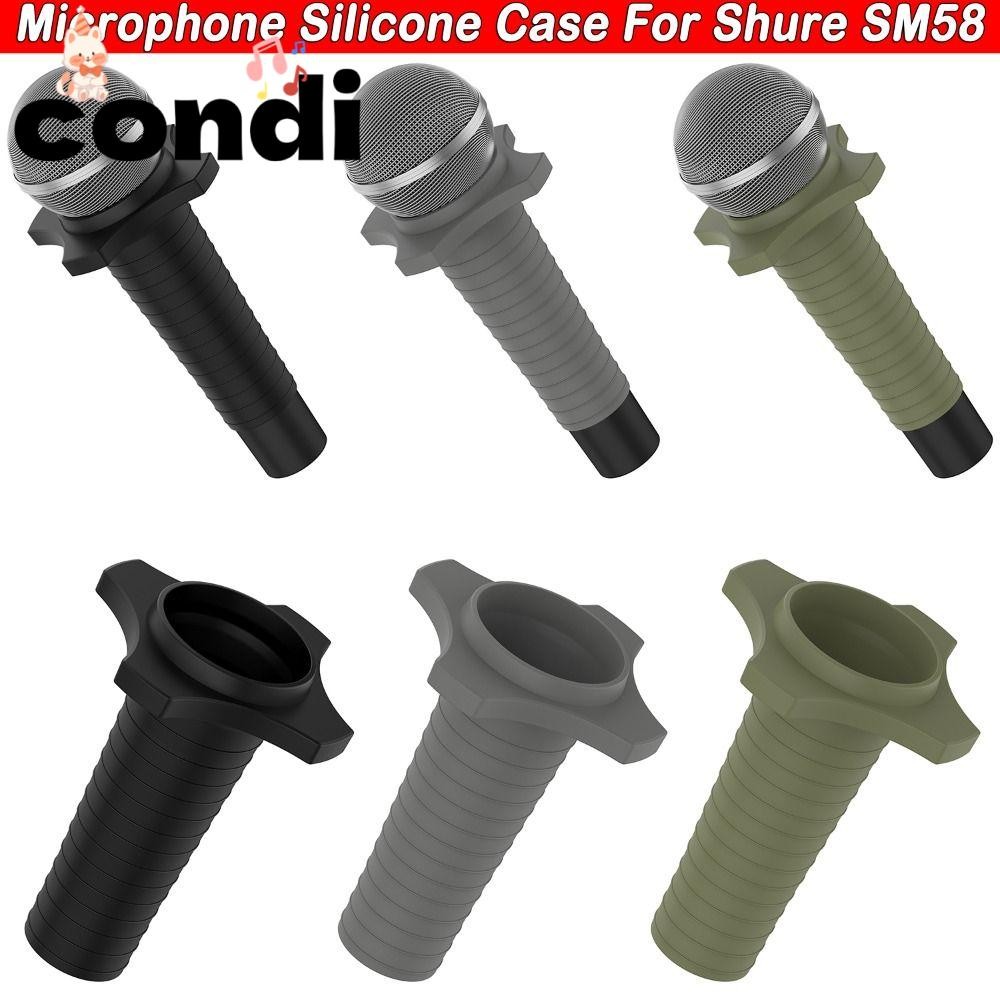 CONDI Microphone Protective , Anti-Rolling Silicone Mic Sleeve Cover ...