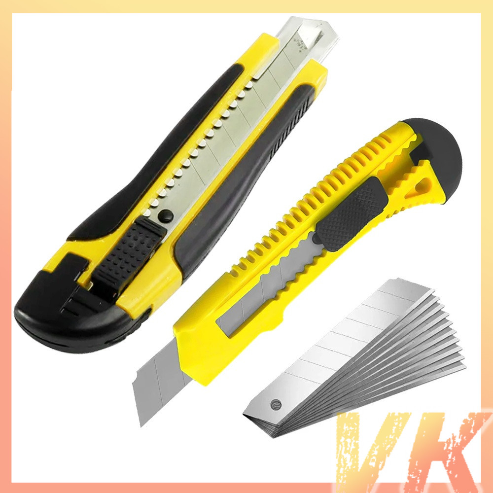 VK Utility Knife Retractable Box Opener 18mm Snap-Off Sharp Blade ...