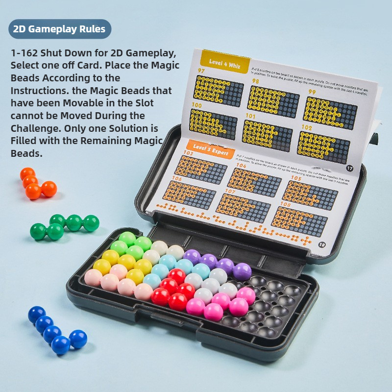 Kanoodle Game Magic Bead Pyramid Educational Toys Creative IQ Game Toys ...