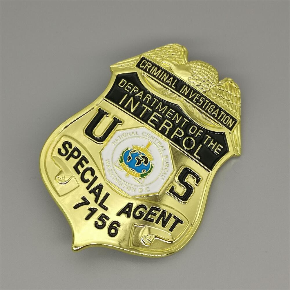 American Badge Crime Investigation Agent Metal Badge fbi ID fbi Badge ...