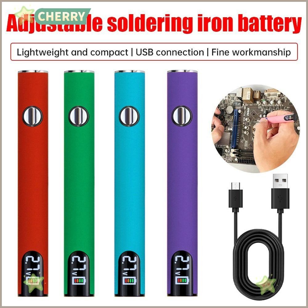 CHERRY Electric Soldering Iron, Battery Set Heat Device 510 Thread ...