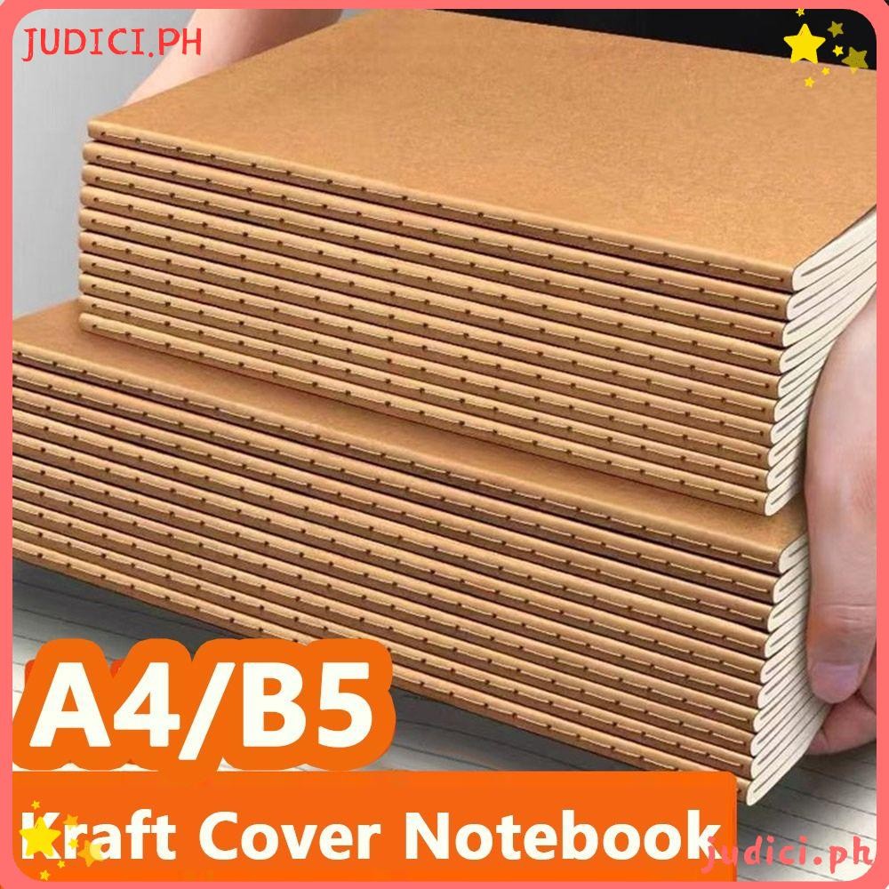 JUDICI Diary Book, Kraft Cover Grid/Lined/Blank Notebook, High Quality ...