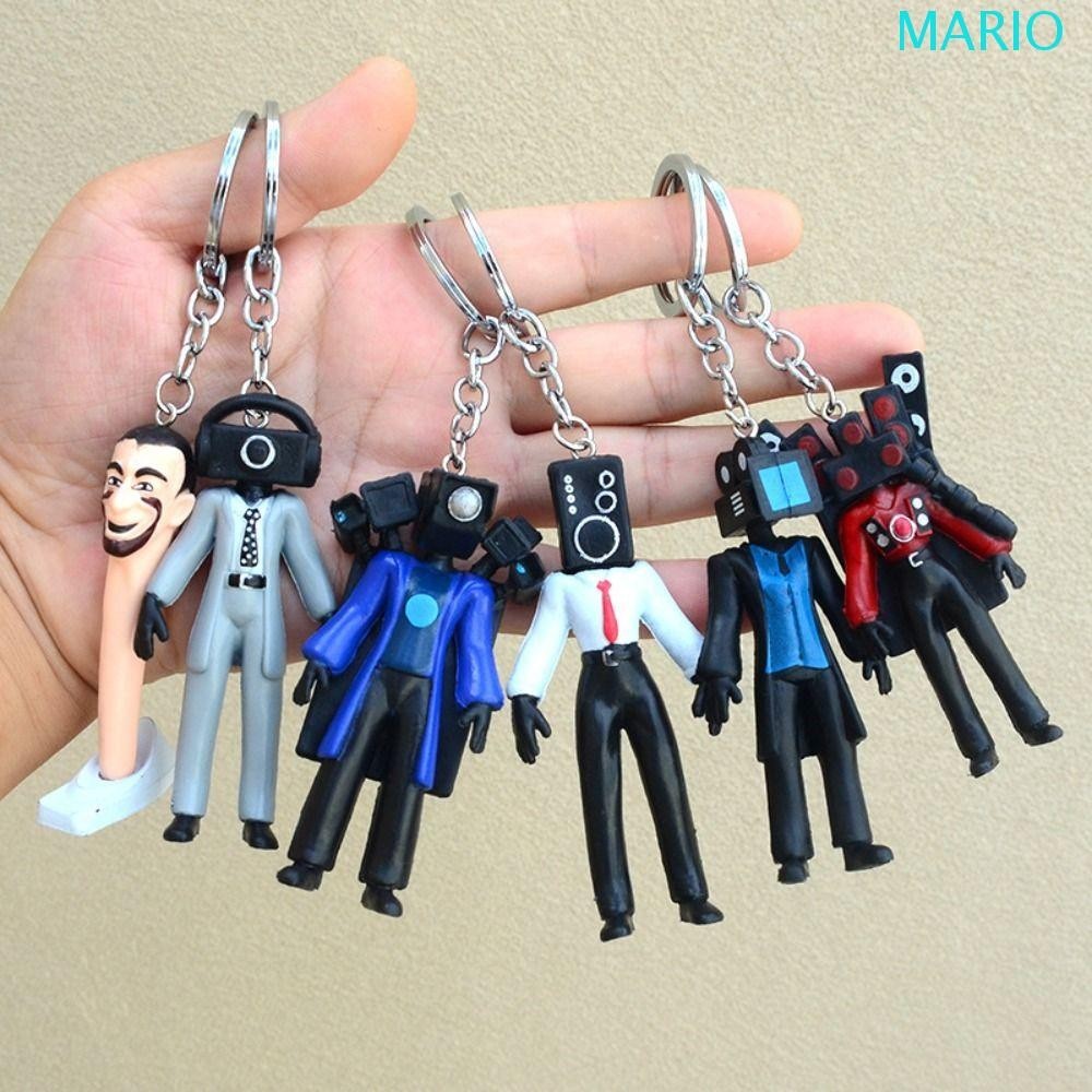 MARIO Skibidi Toilet Keychain, Skibidi Toilet Tv Man Camara Man Skibidi ...