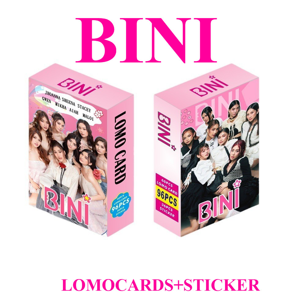2024 New Bini Lomo Cards 55 Pcs Holographic Double-sided Lomocard Colet ...