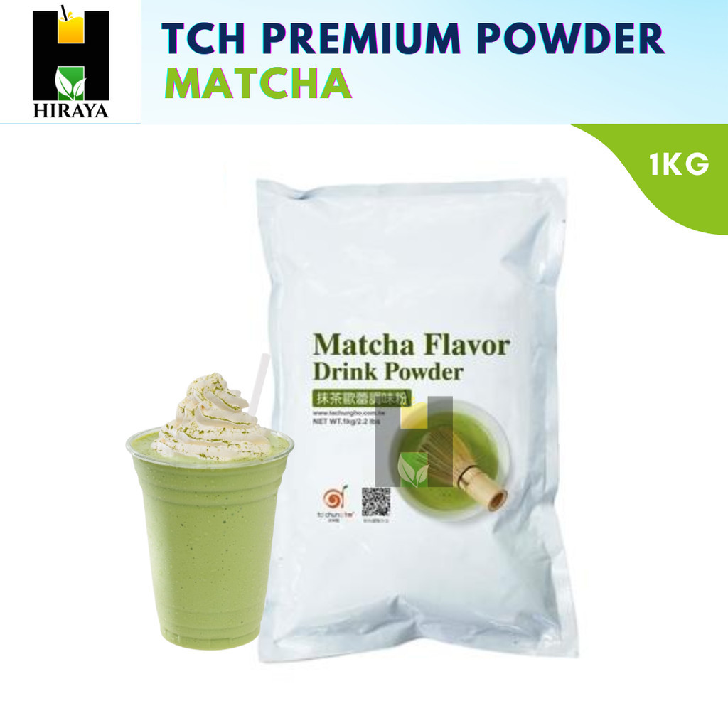 TCH Matcha Flavor Powder Drink (1kg) Ta Chung Ho Matcha / for Milk Tea ...