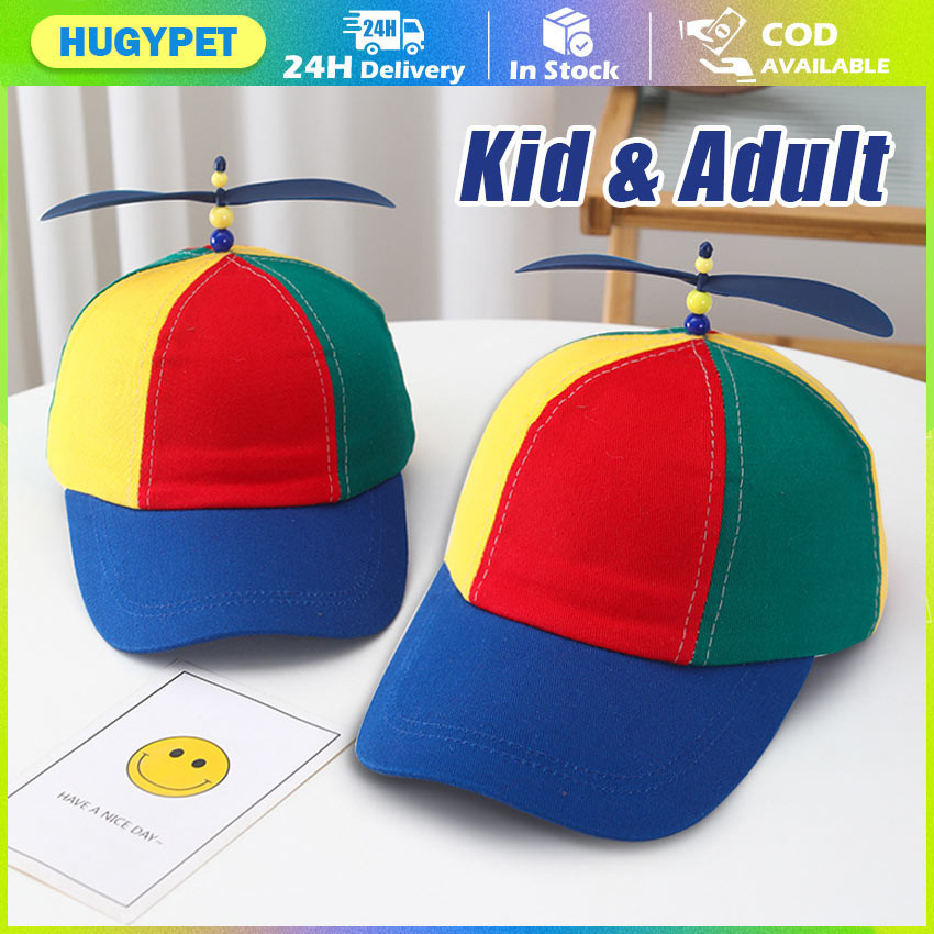 Snapback Hat Helicopter Propeller Adventure Hat Rainbow Bamboo ...