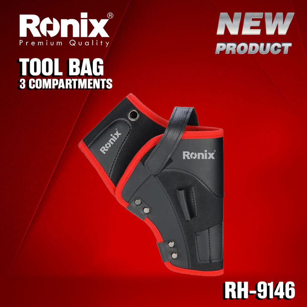 Ronix RH-9147 Tool Bag - 3 Compartments (1 Interior, 2 Exterior ...