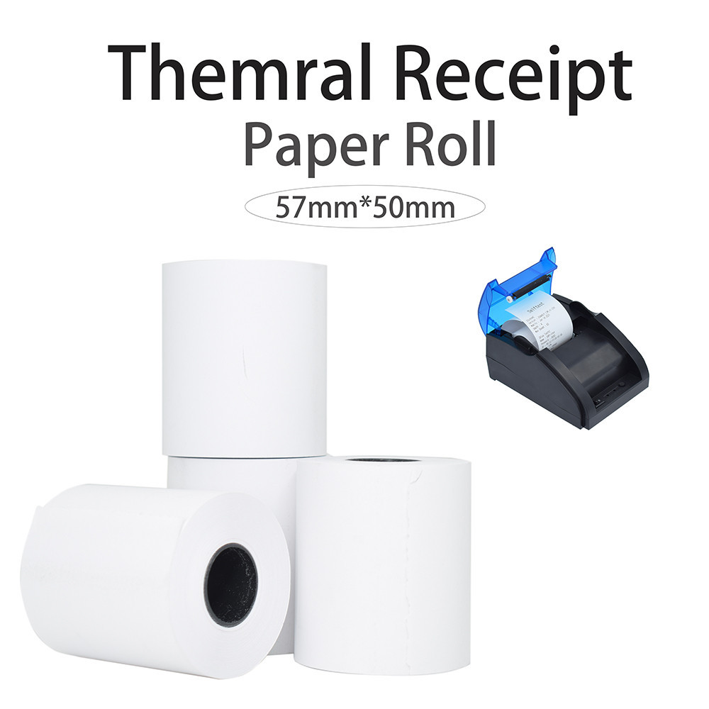 58mm Thermal Receipt Paper Roll Mesin Printer for Cash Register 57mm ...