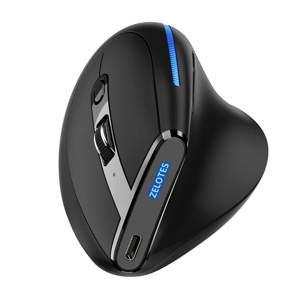 ZELOTES Ergonomic Vertical Mouse 2400 DPI Adjustable F-36A 2.4G ...