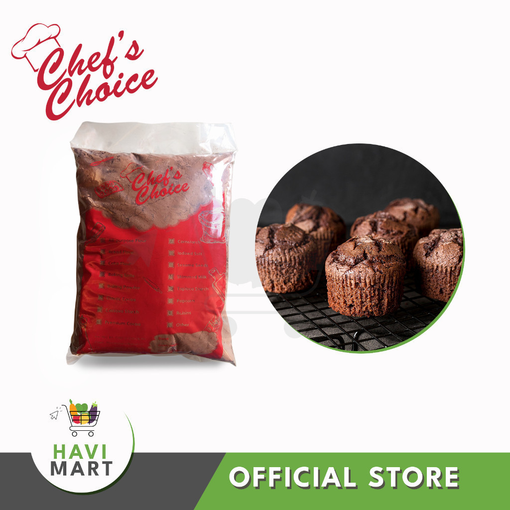 CHEFS CHOICE COCOA POWDER ALKALIZED UNSWEETENED 100G 250G 500G 1KG ...