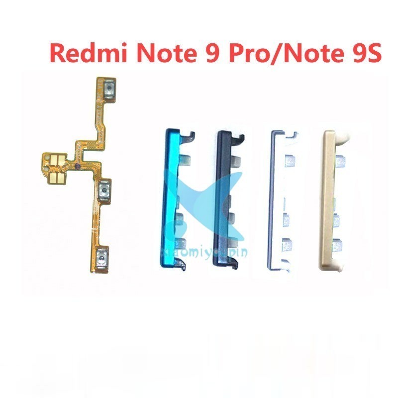 Power Volume Button Flex For Xiaomi Redmi Note 9s 9 Pro On Off Side Key ...