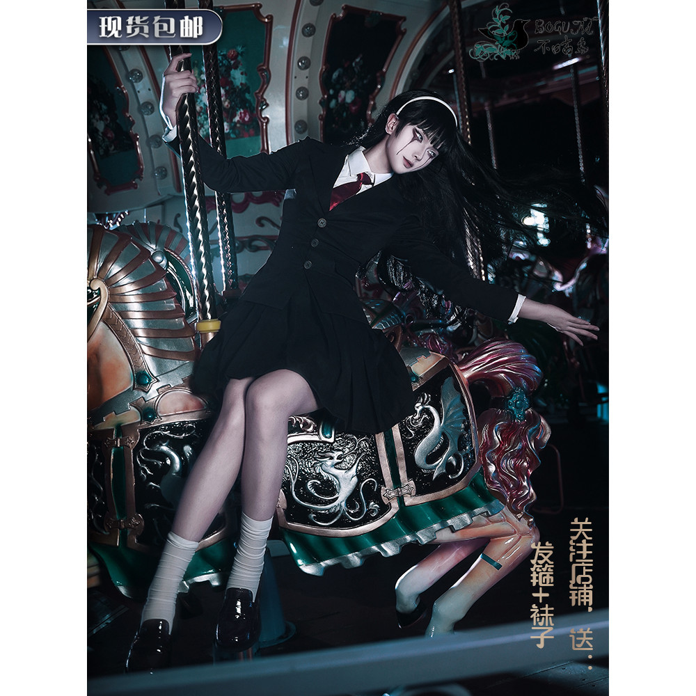 Identity Ⅴ Cosplay Costume Tomie Kawakami Black Suit Believers Uniform ...