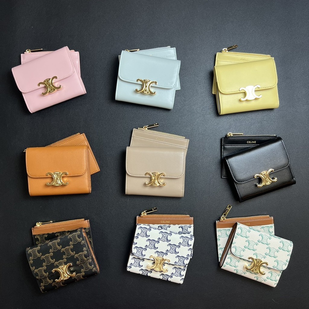 The Triumph Arch wallet is a calf leather trifold short wallet + card ...