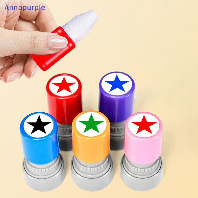 Annap School Teachers Family Use Red Five-pointed Star Stamp Encourage ...