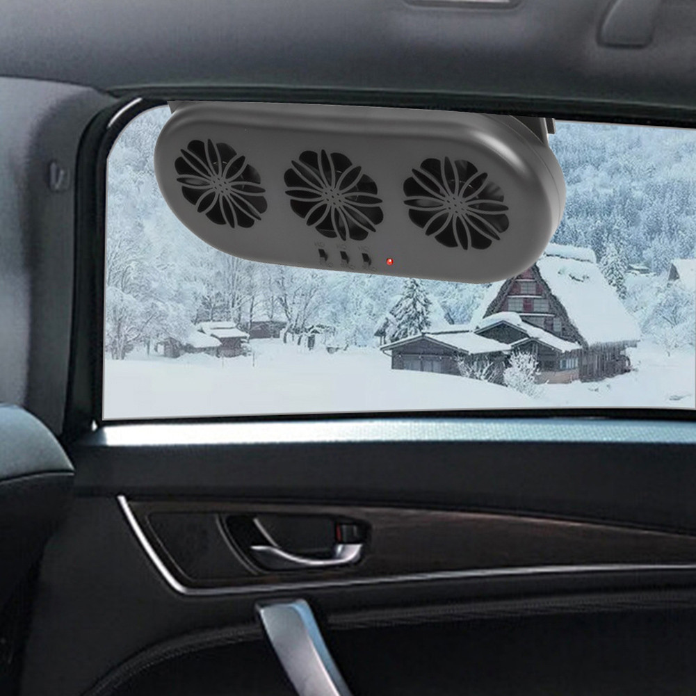 Car Window Vent Fan USB/Solar Charging Air Circulation Fan Solar ...