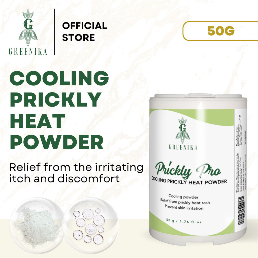[ PRICKLY HEAT POWDER ] Greenika Prickly Pro Talcum Powder Cooling ...