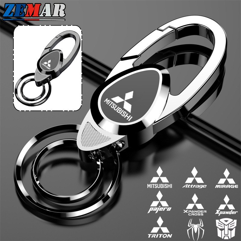 Mitsubishi Metal Car Keychain Motorcycle Key Holder High-end Hanging ...