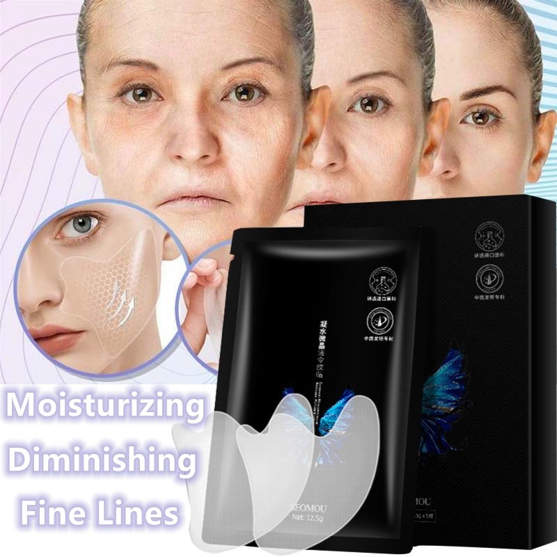 5 Pairs Condensed Water Microcrystalline Nasolabial Fold Anti-Wrinkle ...