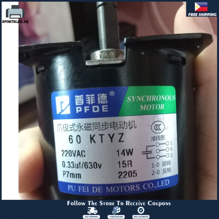 Low speed micro AC 220V/60KTYZ permanent magnet synchronous motor ...