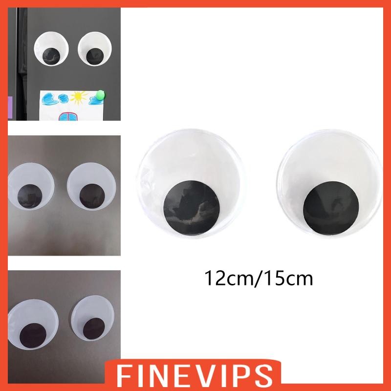 [Finevips] Wiggle Googly Eyes Black Handmade 3D Effect Decoration Large ...