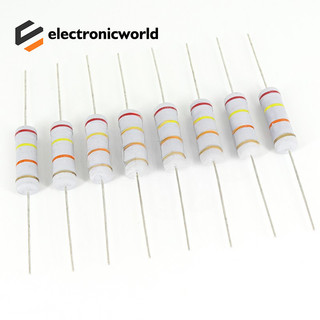 20PCS 1W 2W 3W 5W Carbon Film Resistor 5% 3.9K 4.3K 4.7K 5.1K 5.6K 6.2K ...