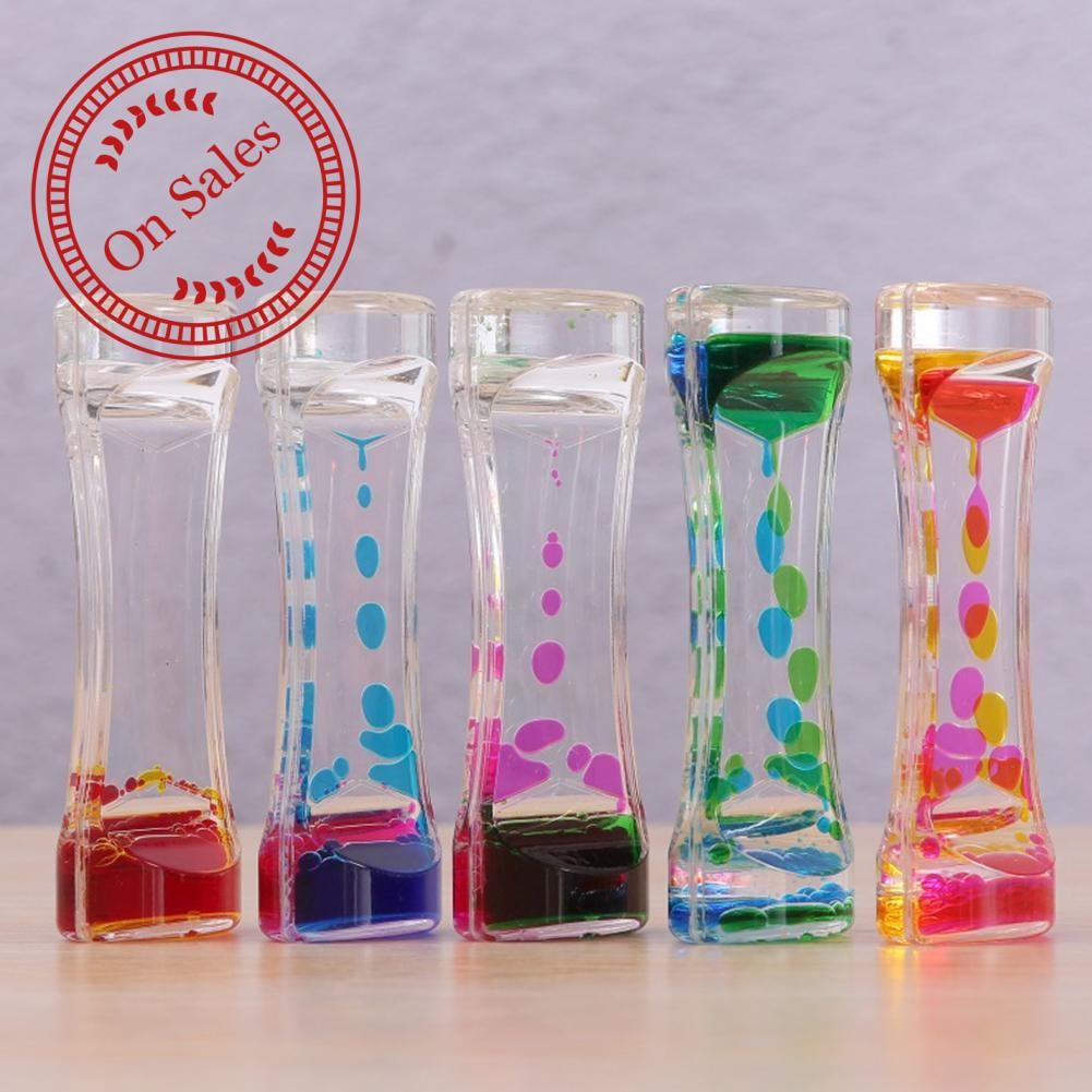 Liquid Timer Visual Sensory Toy Autism Sedation Special Floating Oil ...