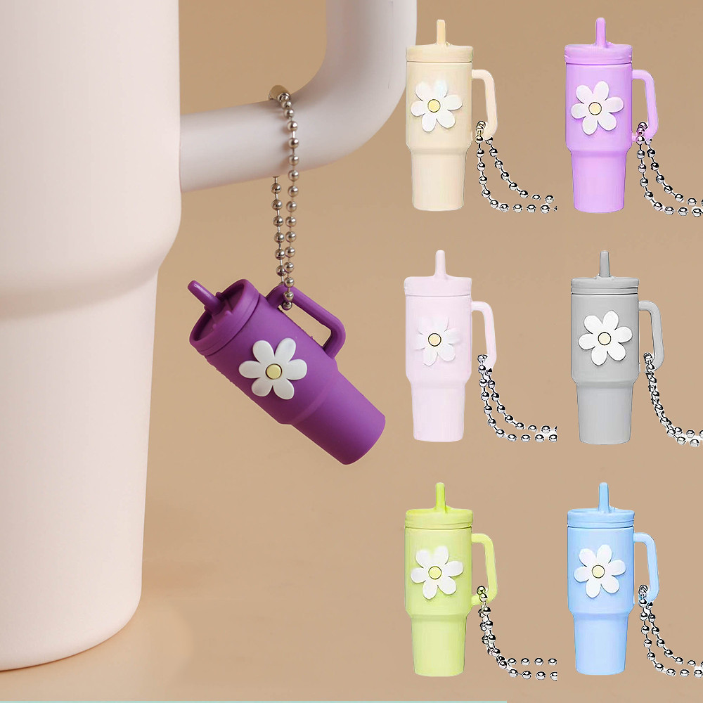 Creative Simulation Water Bottle Shape Keychains Fashion Silicone ...