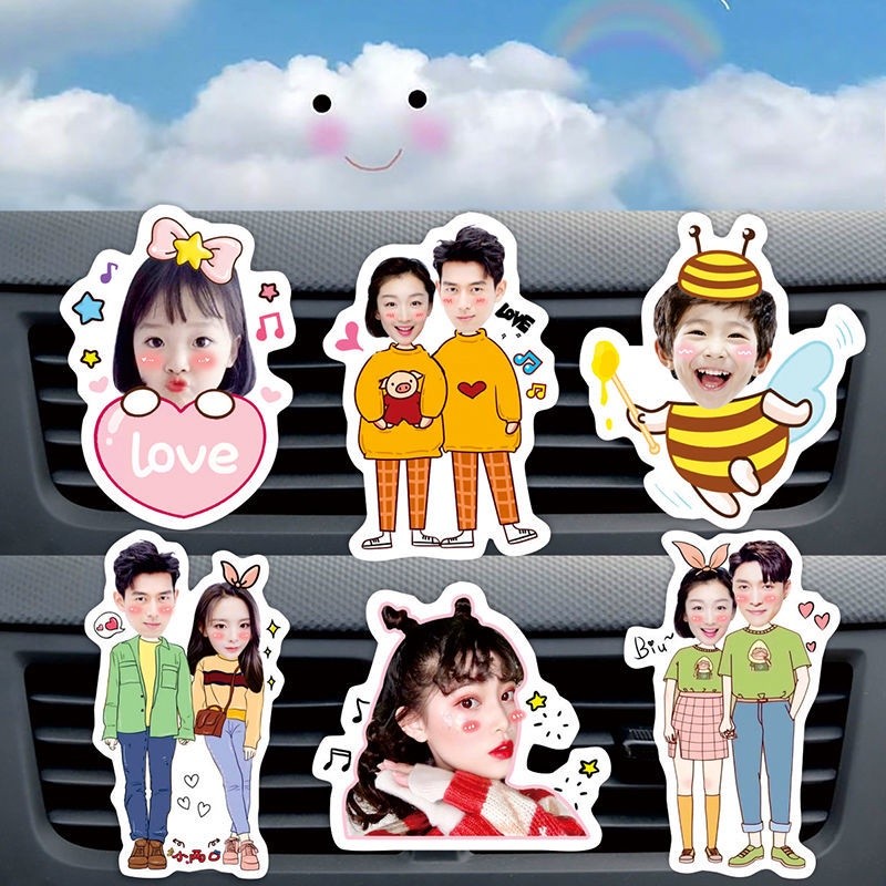 Customized Photos Car Air Outlets Perfume Diffuser Clip Cute Cartoon ...