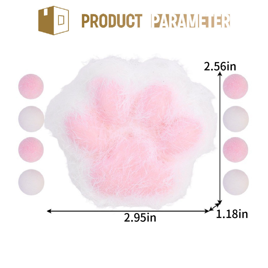 Toys Squishy Kawaii Plush Cat Paw Cat Paw Mochi Taba Squishy Fidget Toy ...