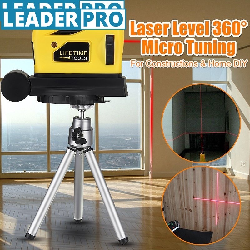360 Degree Infrared Laser Level + Tripod And Base Micro Tuning Self ...